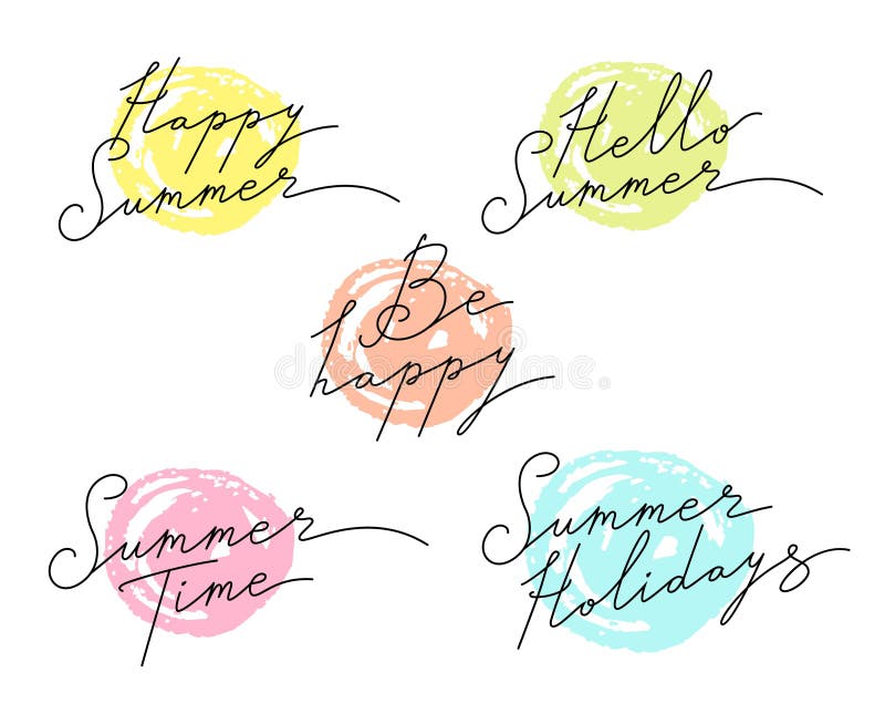Set of Summer Emblems and Design Elements Stock Vector - Illustration ... Set of Summer Emblems and Design Elements Stock Vector - Illustration ...