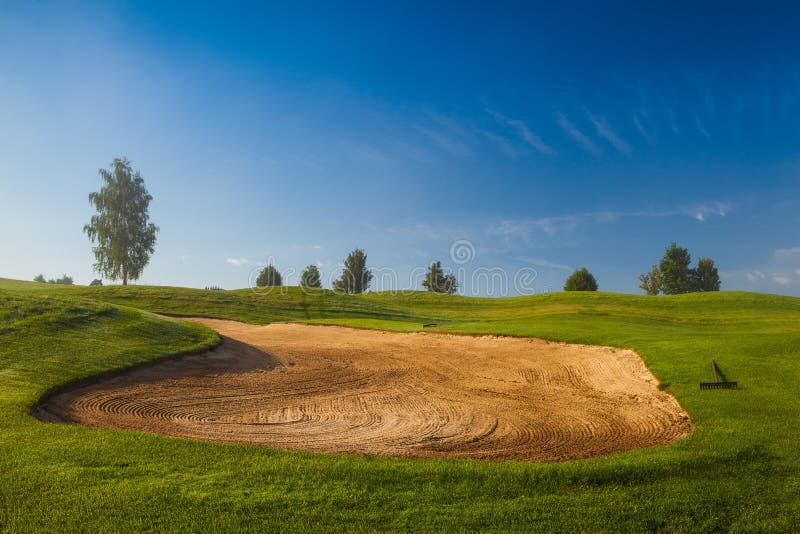 Summer on the Empty Golf Course Stock Photo - Image of activity, golf ...