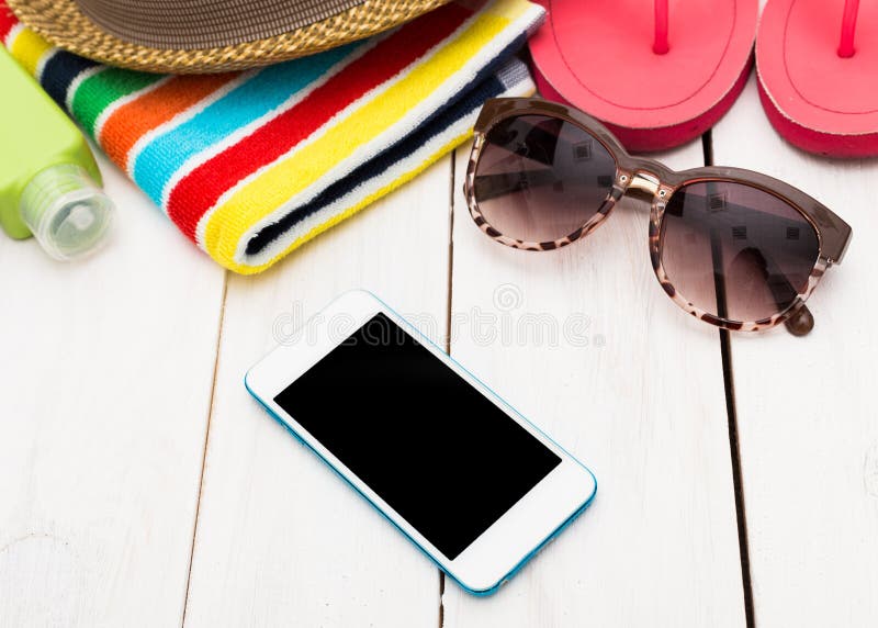 Summer essentials stock photo. Image of shirt, travel - 57274528