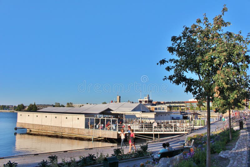 Summer Evening in North Harbour Editorial Image - Image of high ...