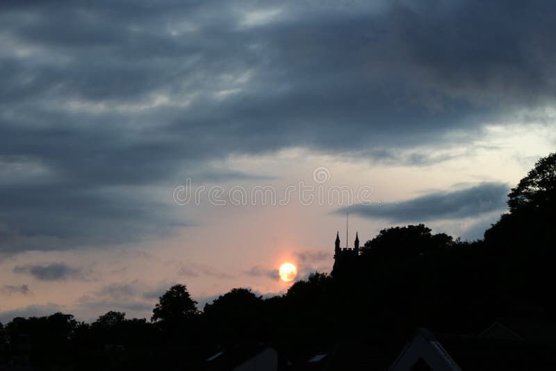 Summer evenings end stock image. Image of bits, light - 122571209