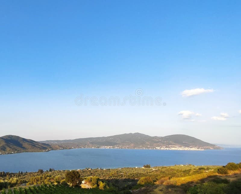 Summer at Evoia Blue Skyview Stock Photo - Image of skyview, blue ...