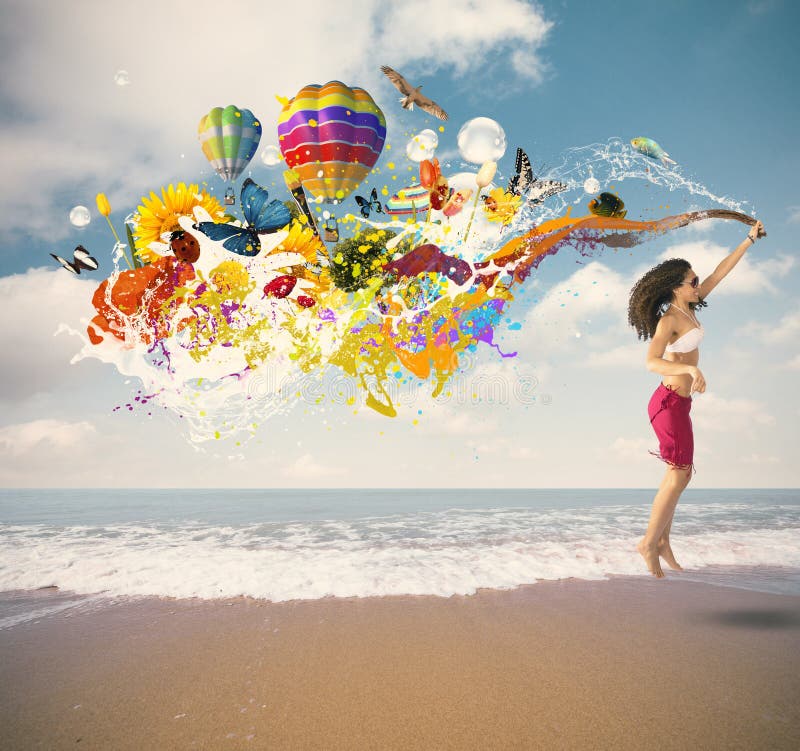 Summer explosion stock image. Image of jumping, butterfly - 30834709