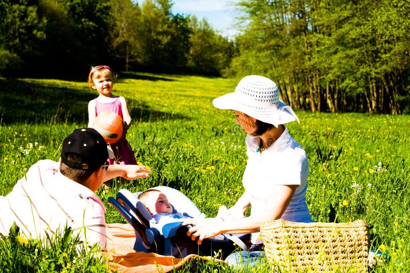 Summer family stock image. Image of summer, portrait, innocence - 9172739