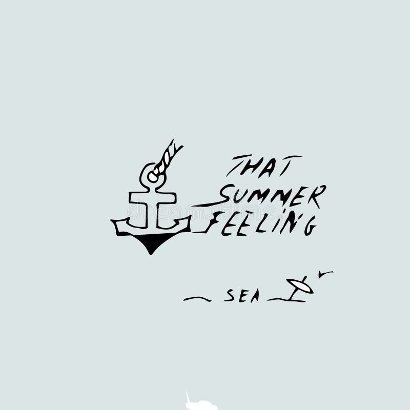 That Summer Feeling, Vector Illustration Stock Vector - Illustration of ...