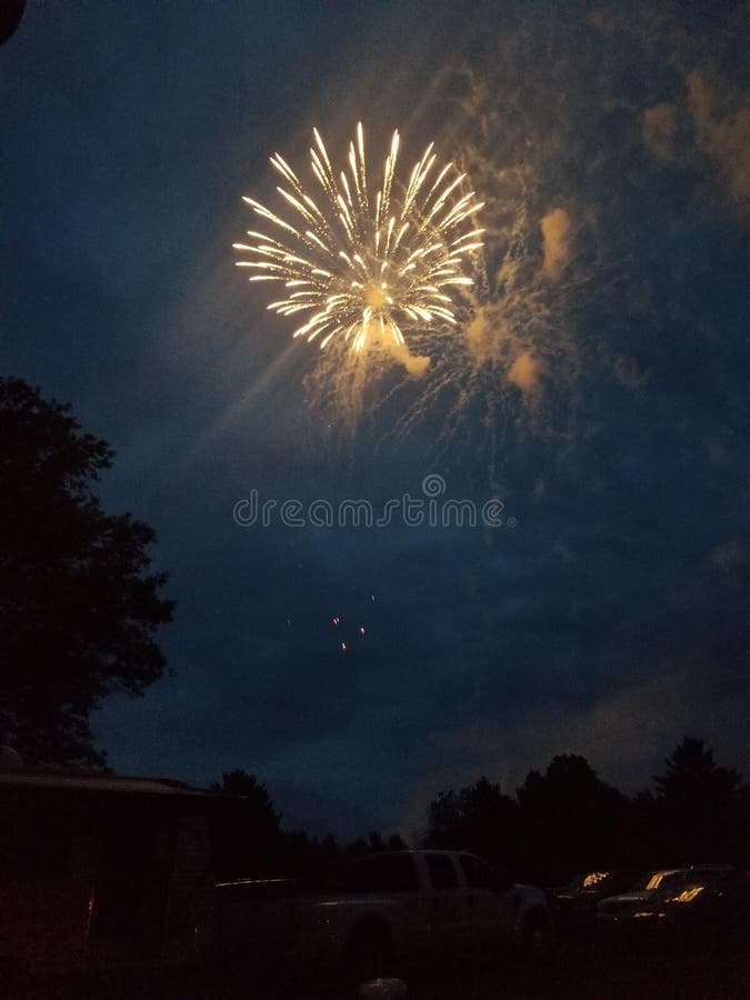Summer fireworks stock image. Image of america, event - 120047679