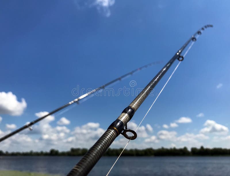 Summer Fishing on the River Stock Image - Image of reflection, canada ...