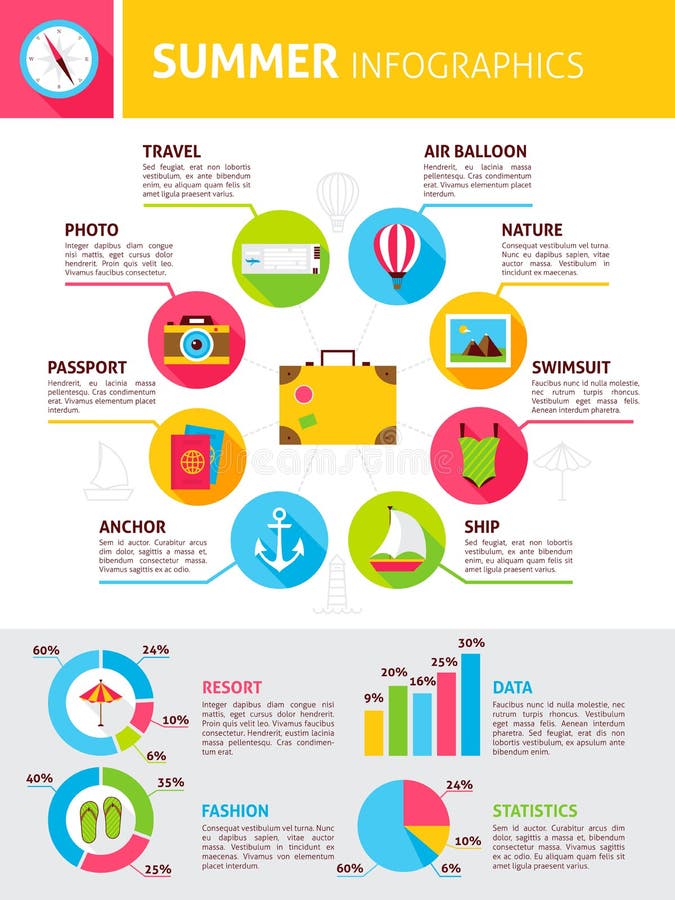 Flat Summer Footprints on the Beach Stock Vector - Illustration of ...