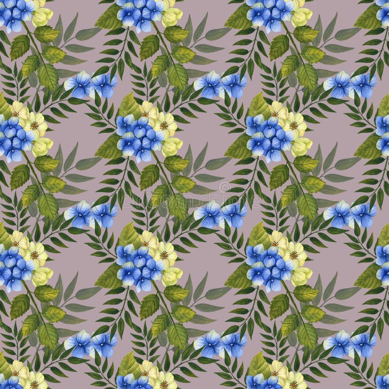 Summer Floral Seamless Fabric Pattern, Seamless Digital Paper, Stock ...