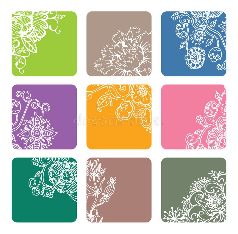 Summer flower back stock vector. Illustration of drawing - 11790111