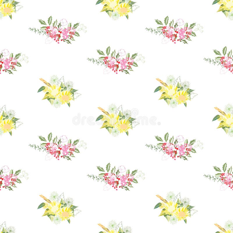 Summer flower composition stock illustration. Illustration of holiday ...
