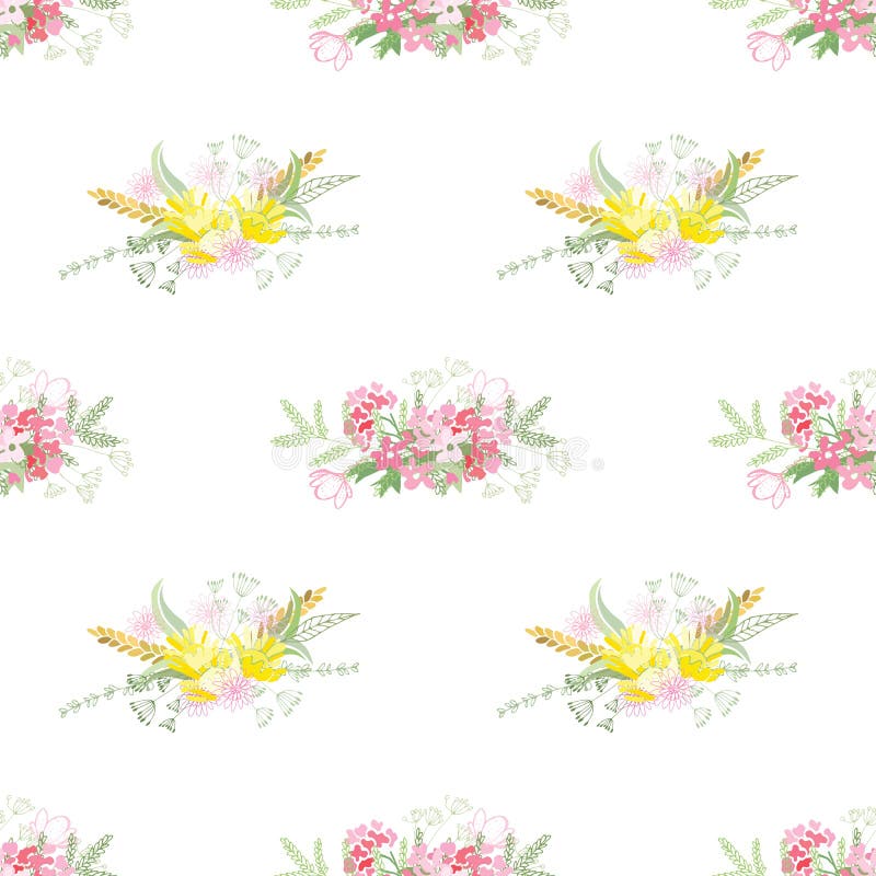 Summer flower composition stock illustration. Illustration of nature ...