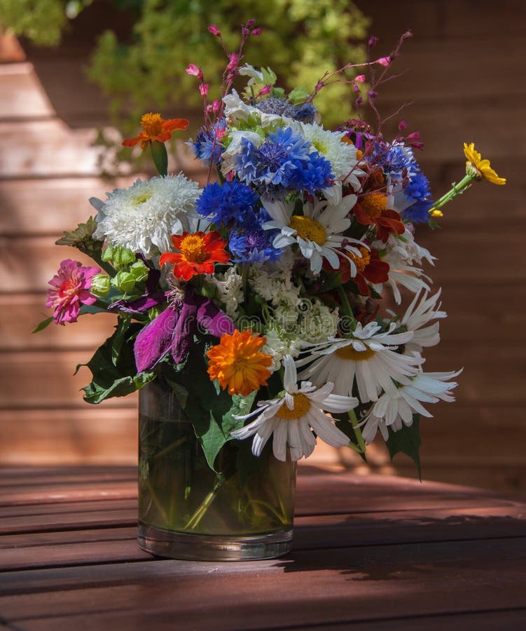 Summer flowers stock image. Image of stilllife, bouquet - 74603889