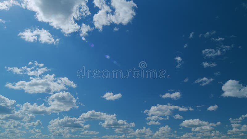 Summer Fluffy Rolling Clouds, Windy Weather in Daytime. Time Lapse ...