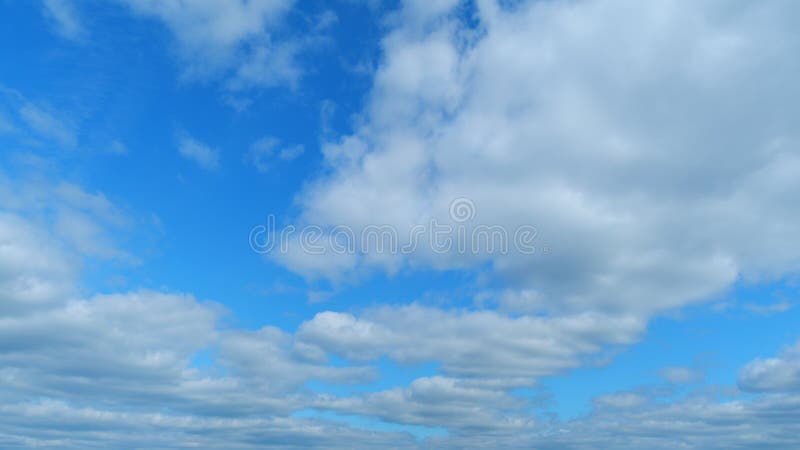 Summer Fluffy Rolling Clouds, Windy Weather in Daytime. Time Lapse ...