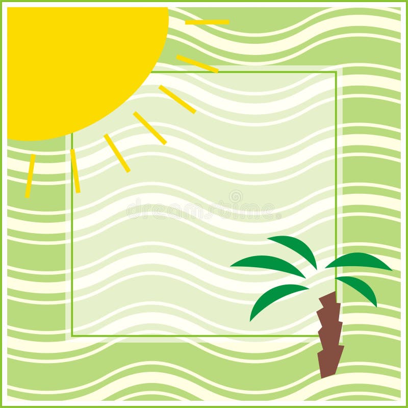 Summer frame stock vector. Illustration of frame, background - 2052542