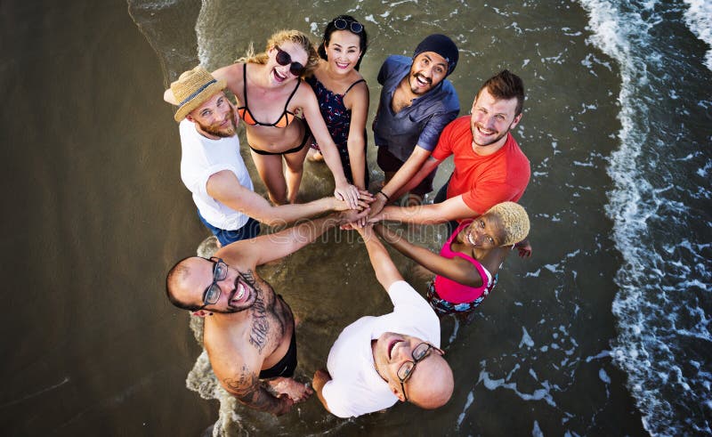 Summer Friendship Togetherness Unity Enjoyment Concept Stock Image ...