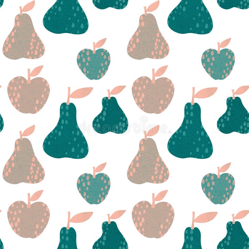 Summer Fruit Seamless Pears Pattern for Wrapping Paper and Fabrics ...