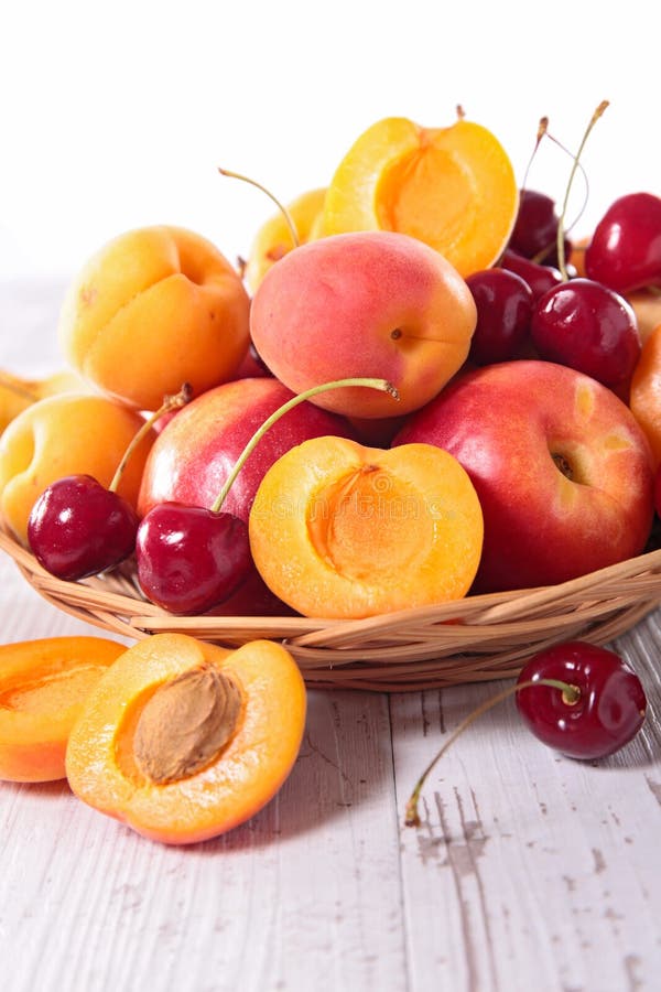 Summer fruits stock image. Image of summer, fruit, apricot - 69933903