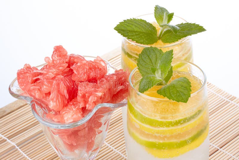 Summer Fruity Drink with Ice Stock Photo - Image of liquid, juice: 15073256