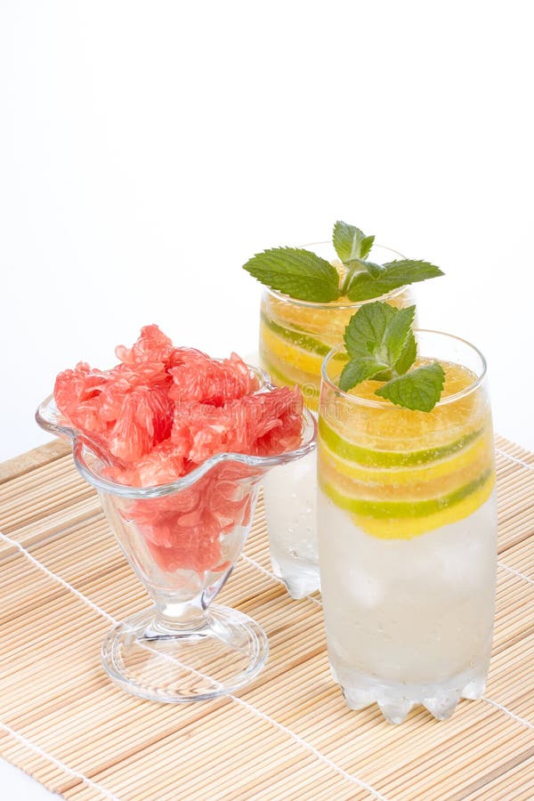 Summer Fruity Drink with Ice Stock Photo - Image of liquid, juice: 15073256