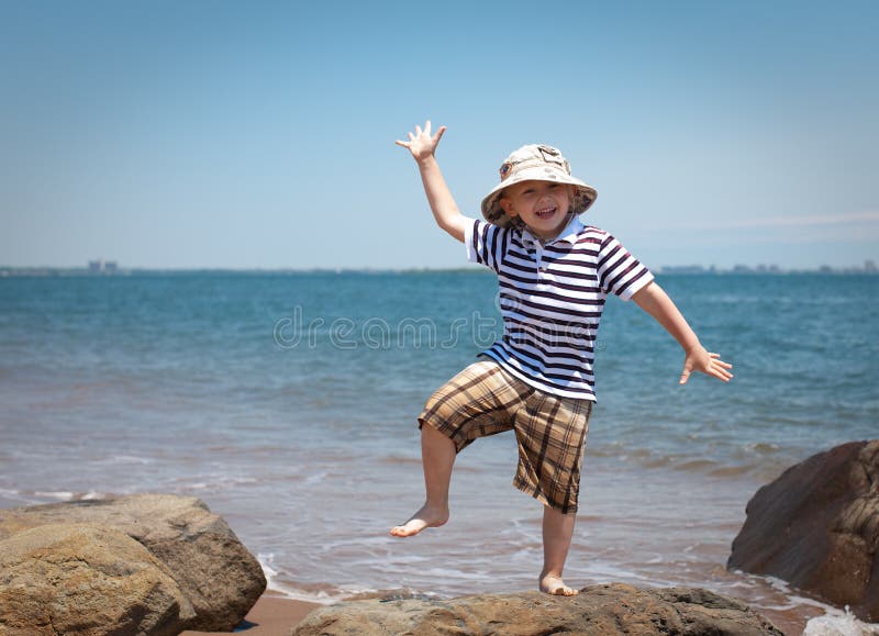 Summer fun stock photo. Image of water, kids, dance, ocean - 10594802