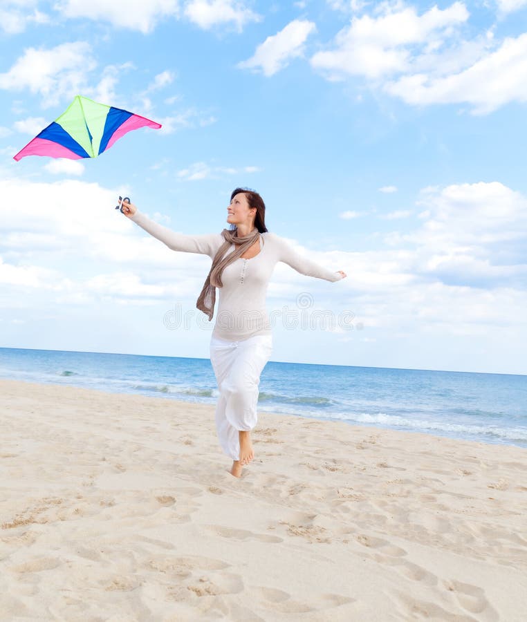 Summer fun stock image. Image of field, female, beauty - 16355011