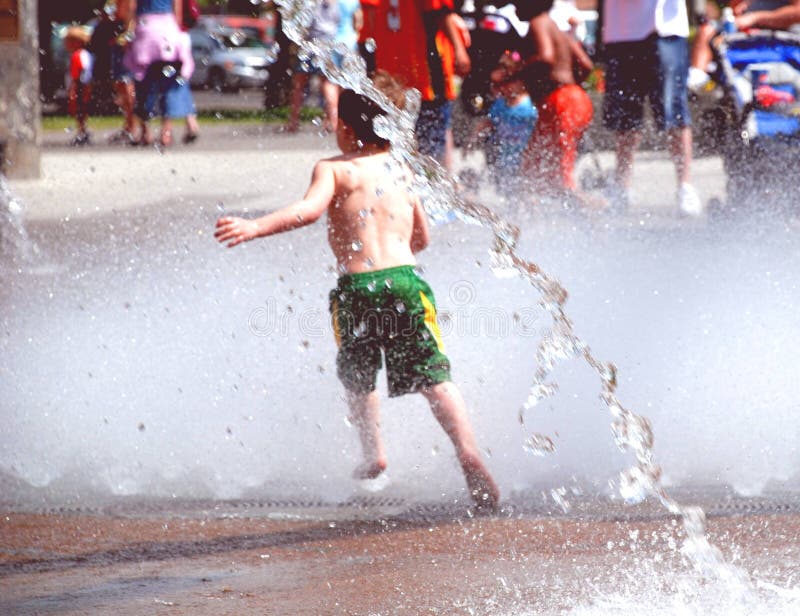 Summer Fun stock photo. Image of water, fountain, heatwave - 2509096