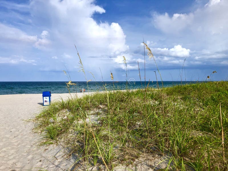 Summer Fun on the Beach in Florida Stock Image - Image of dune, cloud ...