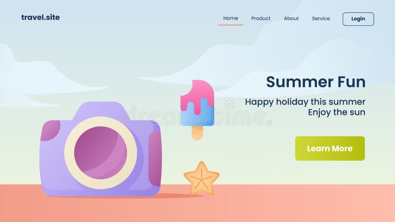 Summer Fun Campaign for Web Website Home Homepage Landingpage Banner ...