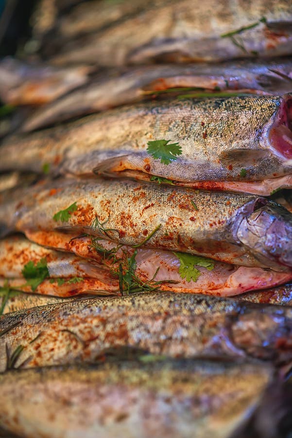 Summer Garden Party with Grilled Fish and Herbs, Grilled Trout Stock ...