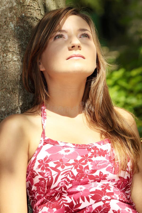 Summer girl stock image. Image of brunette, enjoyment - 11657913