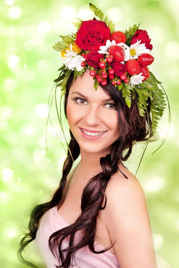 Summer girl stock image. Image of model, smile, crazy - 24711695