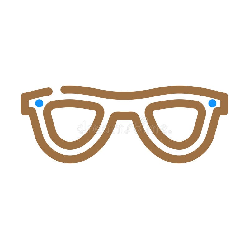 Summer Glasses Frame Color Icon Vector Illustration Stock Vector ...