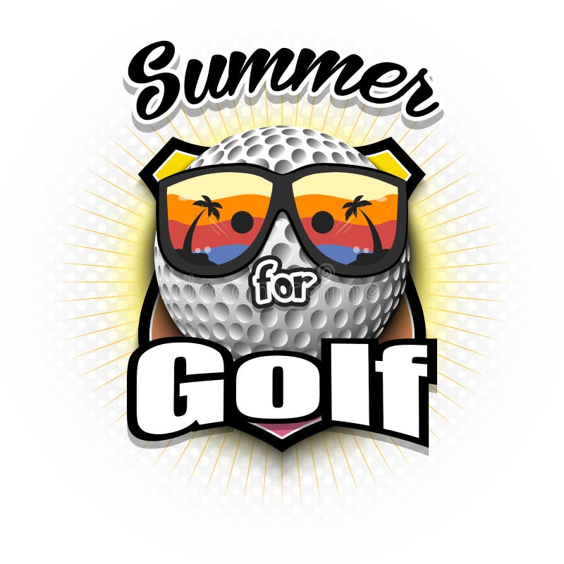 Summer Golf Logo. Summer for Golf Stock Vector - Illustration of ...