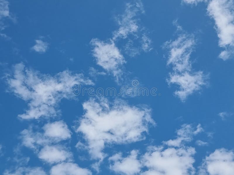 Summer Gradient Light White Background. Beautiful Bright Cloud and Calm ...