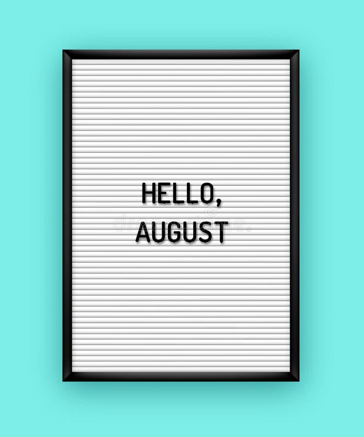 Hello August Note Stock Illustrations – 21 Hello August Note Stock ...
