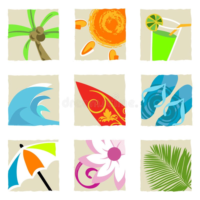 Summer graphics vector stock vector. Illustration of vacation - 6528395