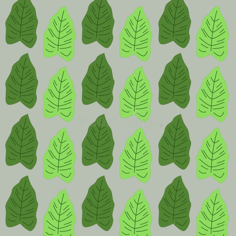 SUMMER GREEN LEAVES PATTERN TEXTURE Stock Illustration - Illustration ...