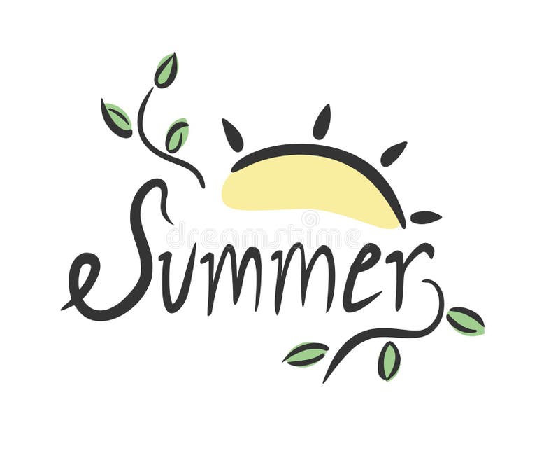 Summer hand draw art stock vector. Illustration of design - 314199787