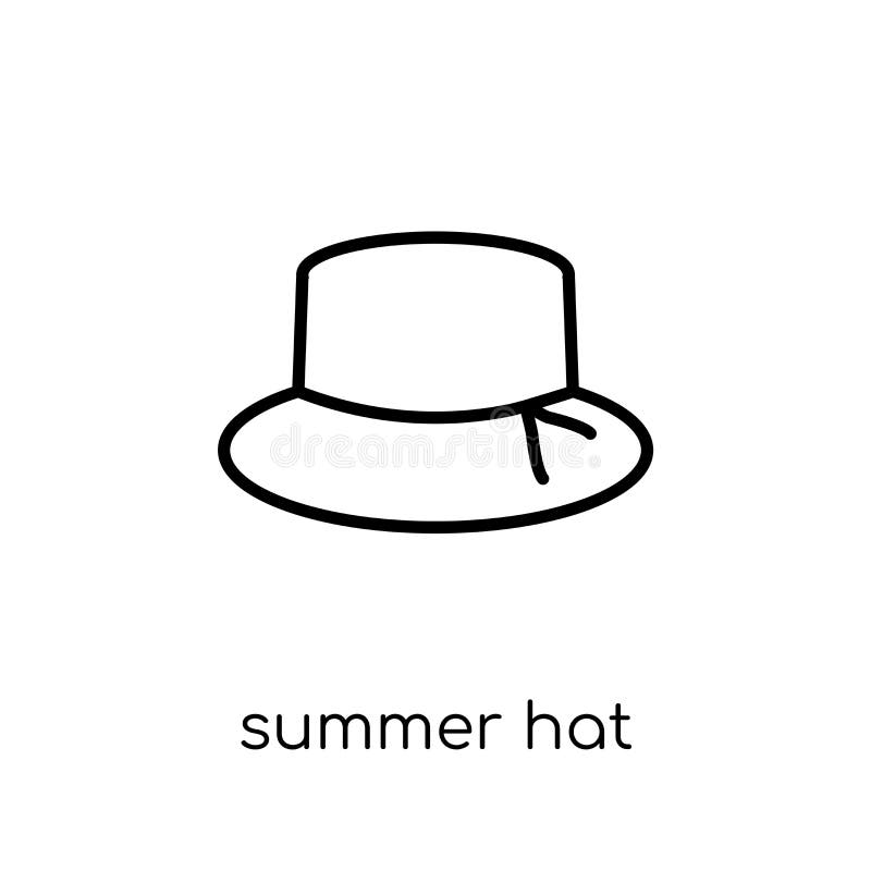 Summer Hat Icon from Summer Collection. Stock Vector - Illustration of ...