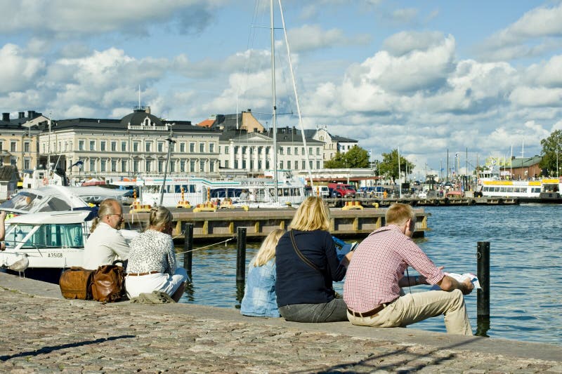 Summer in Helsinki editorial stock image. Image of fortification - 21144509