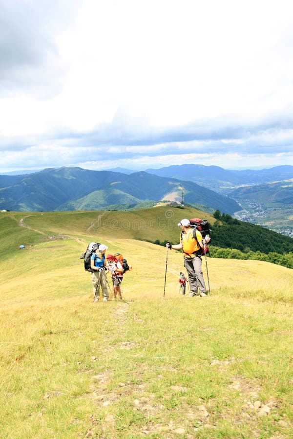 Summer Hiking in the Mountains. Stock Photo - Image of adventure, high ...