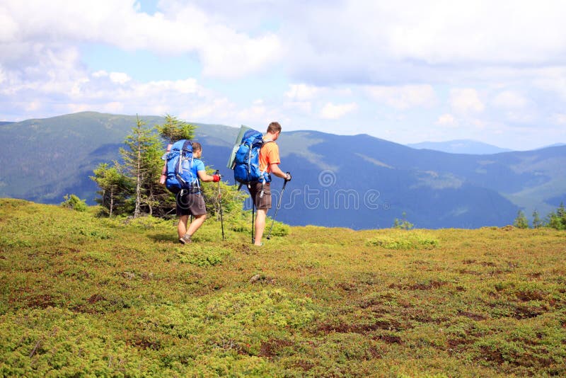Summer Hiking in the Mountains. Stock Image - Image of hiking, nature ...