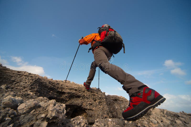 Summer Hiking in the Mountains. Stock Photo - Image of lifestyle ...
