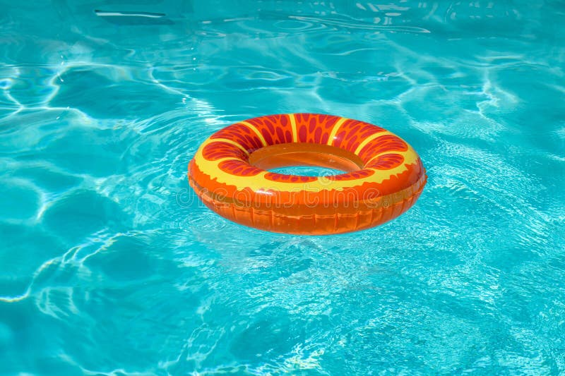 Summer Holiday Background. Summer Backdrop. Beach Toy. Ring Float in ...