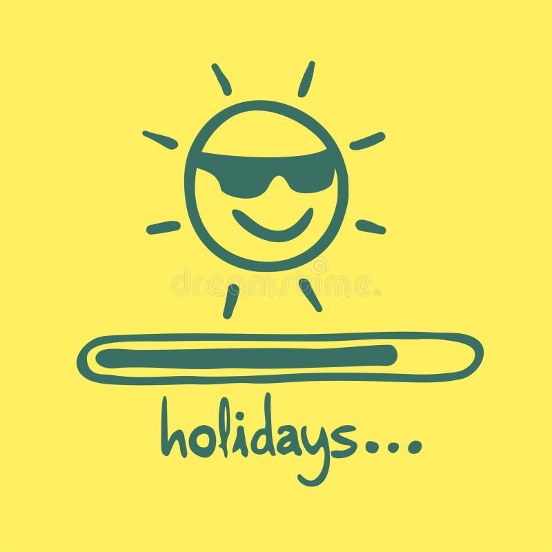 Summer holidays symbol stock vector. Illustration of sign - 145804505