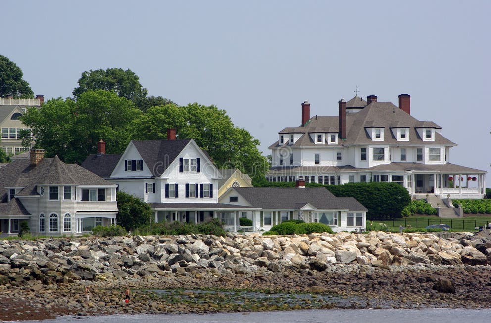 Summer homes stock photo. Image of homes, beach, shore - 5613204