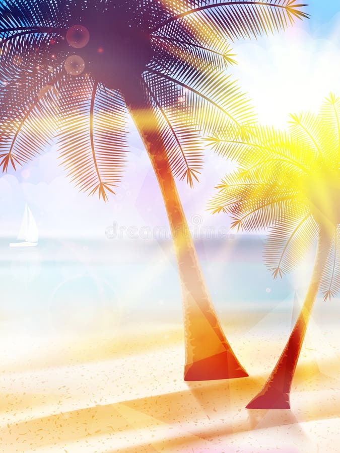 Summer Hot Holidays Poster Template. Stock Vector - Illustration of ...