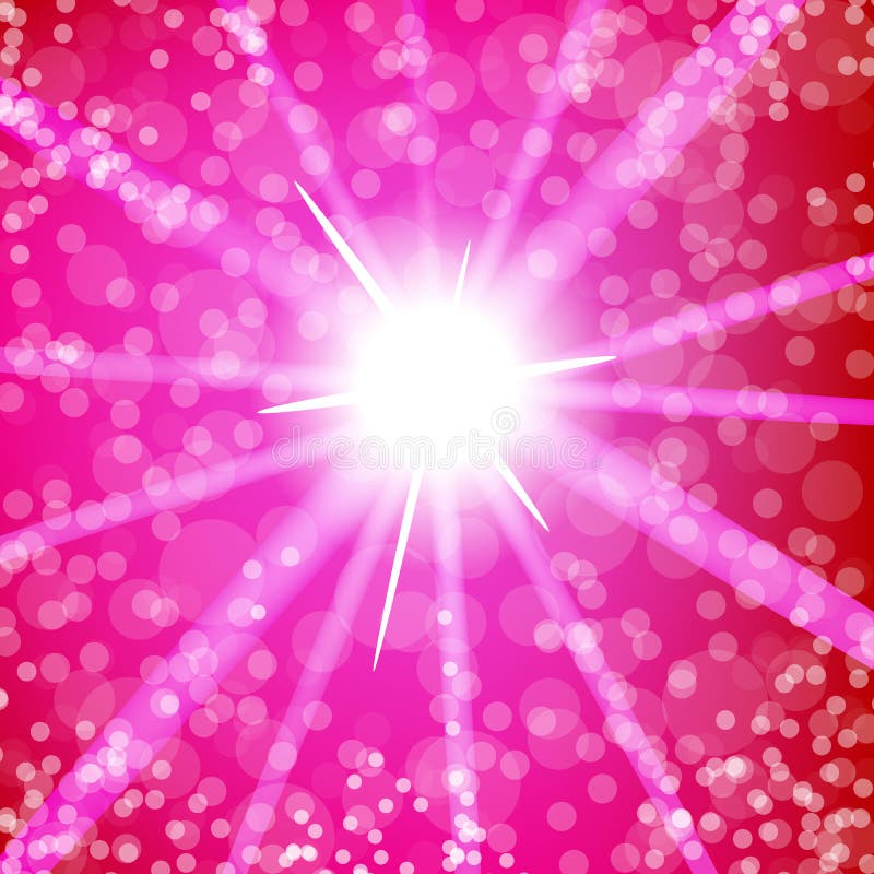 Pink rays background stock vector. Illustration of concept - 31316455